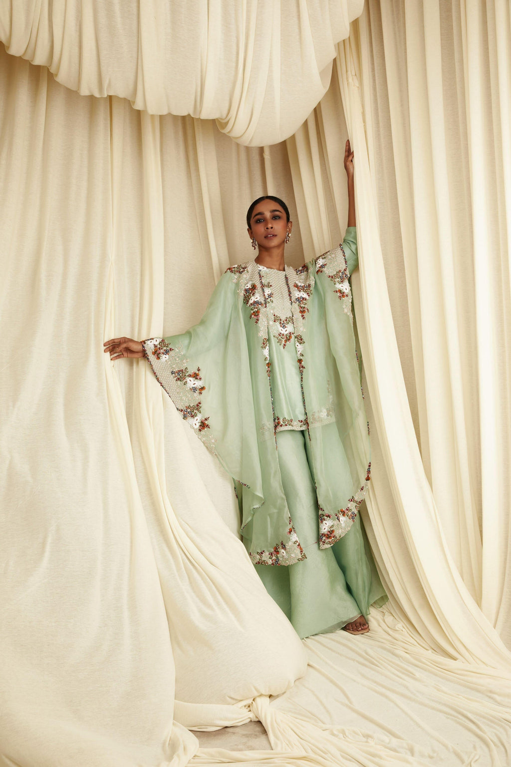 Aqua Multithread Short Suit | Buy SALWAR Online – Mokshaa Chennai